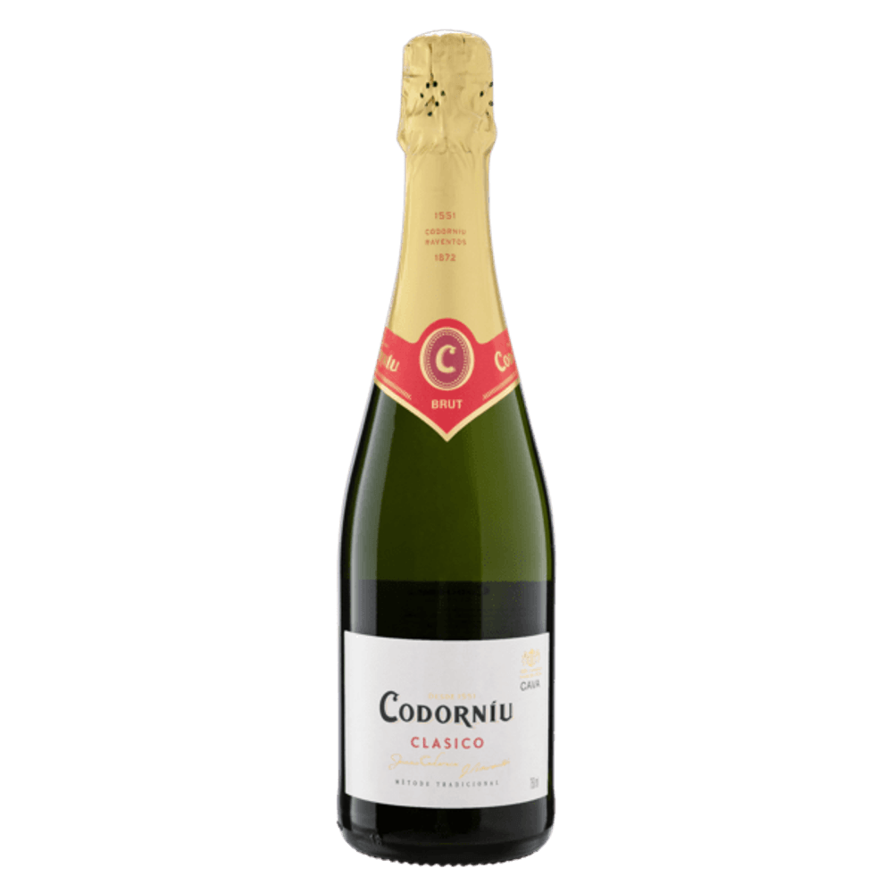 CHAMPAGNE CODORNIU CAVA BRUT GARRAFA 750ML - supermercadosimperatriz