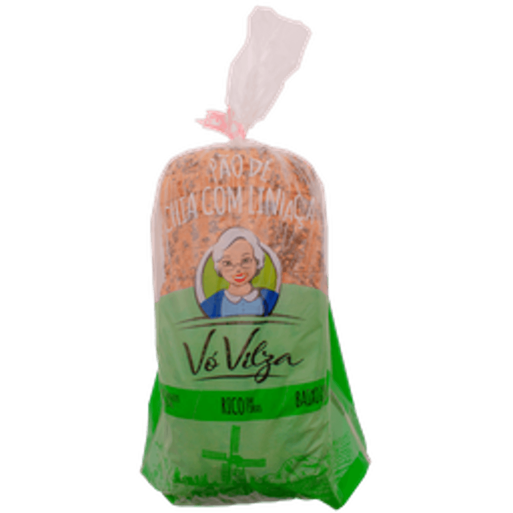 PÃO VÓ VILZA 350G INTEGRAL COM CHIA E LINHACA - supermercadosimperatriz