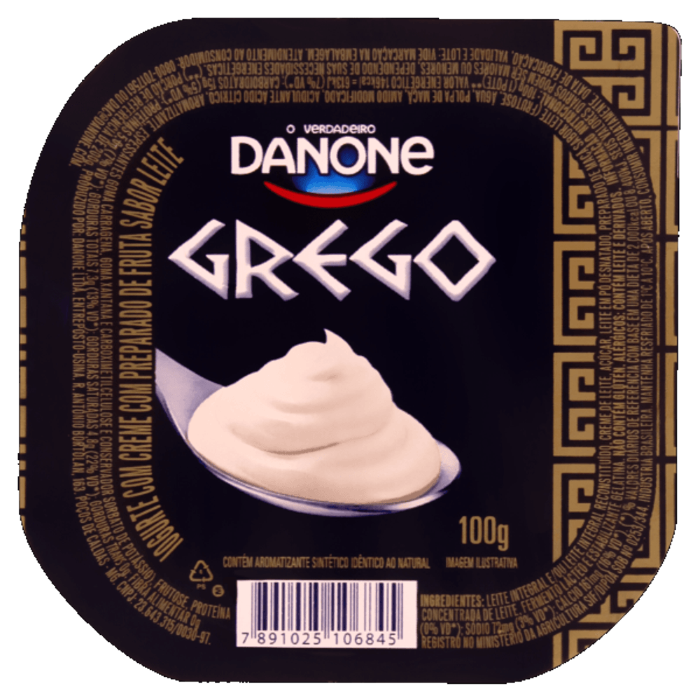 IOGURTE TRADICIONAL DANONE GREGO 100G - supermercadosimperatriz