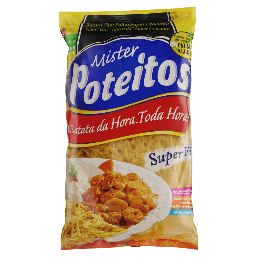 BATATA PALHA MISTER POTEITOS 270GR - supermercadosimperatriz