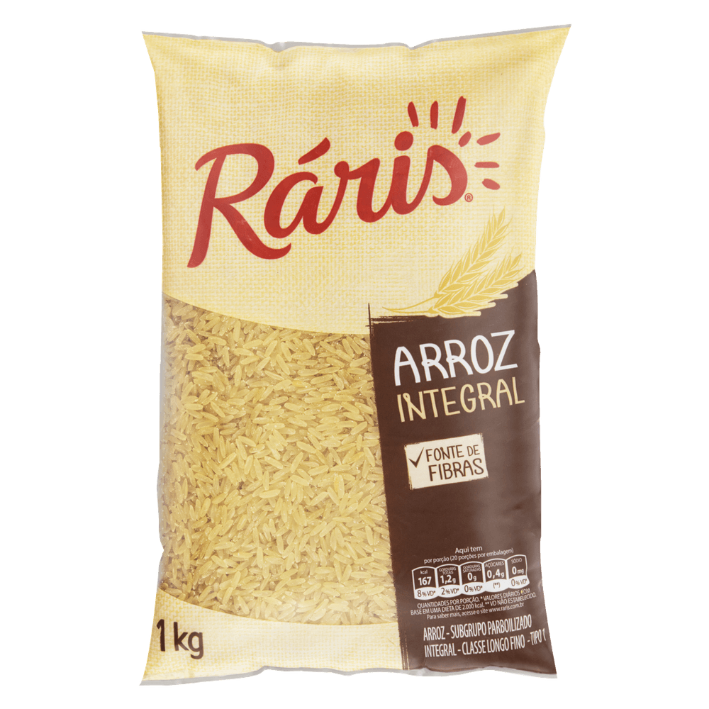 ARROZ INTEGRAL RÁRIS 1KG - supermercadosimperatriz