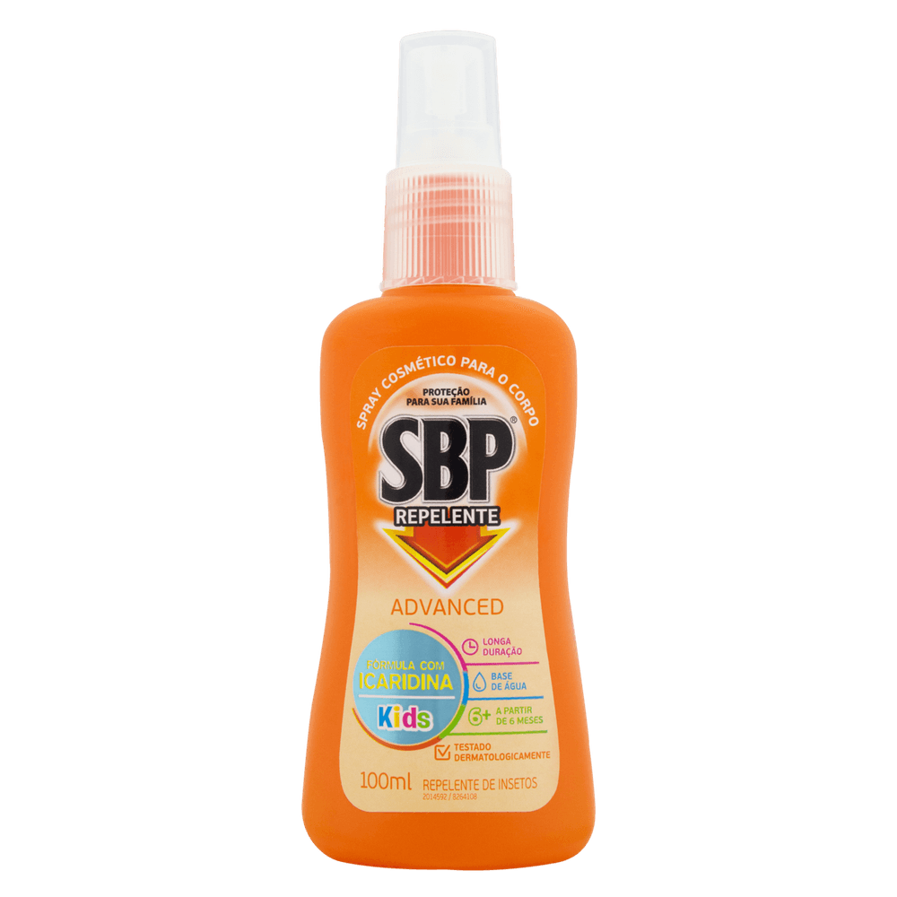REPELENTE DE INSETOS SPRAY SBP KIDS 100ML - supermercadosimperatriz