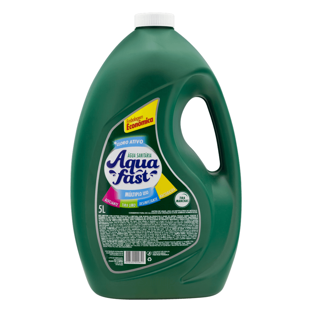ÁGUA SANITÁRIA AQUAFAST 5L - supermercadosimperatriz