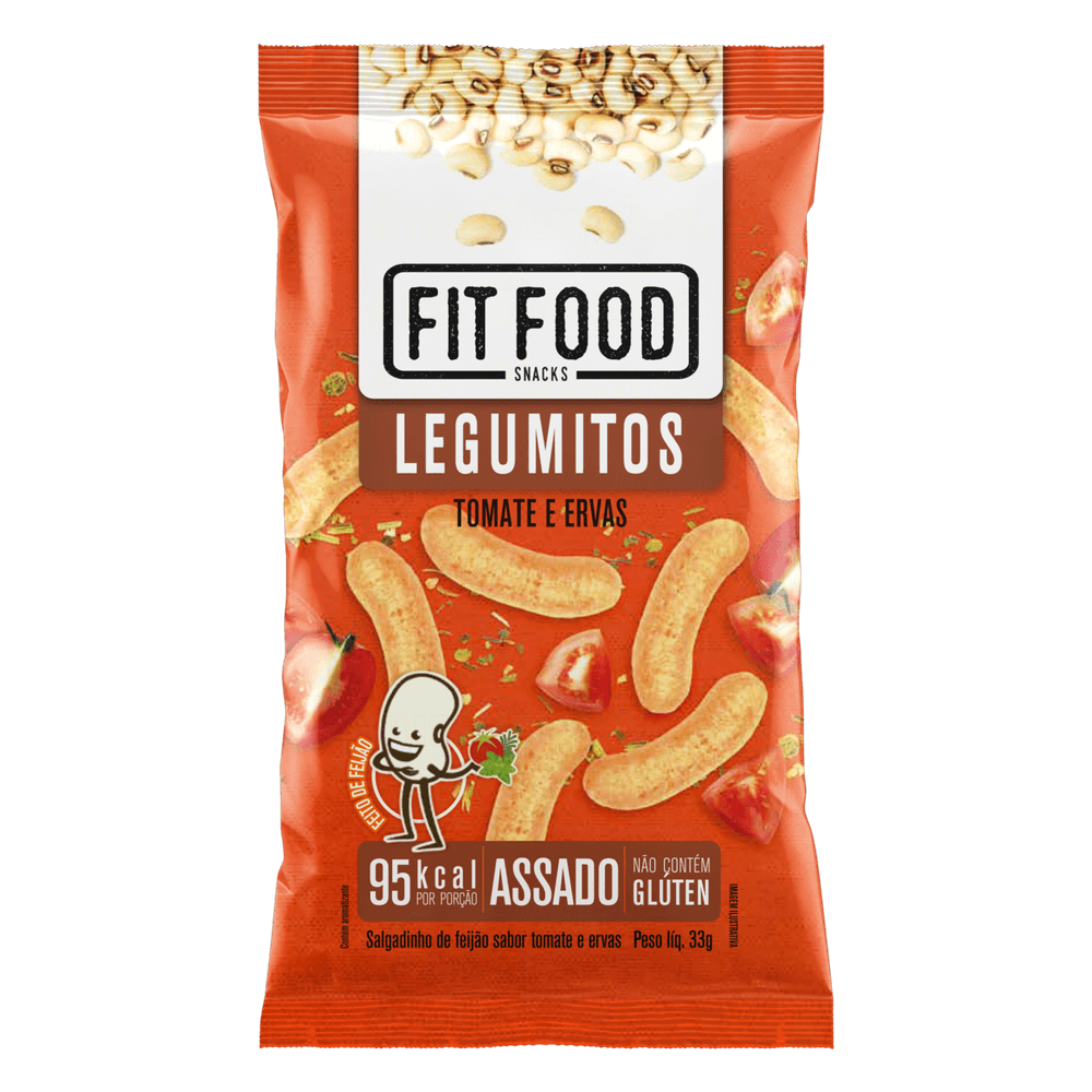 LEGUMITOS FIT FOOD 33G TOMATE ERVAS - supermercadosimperatriz