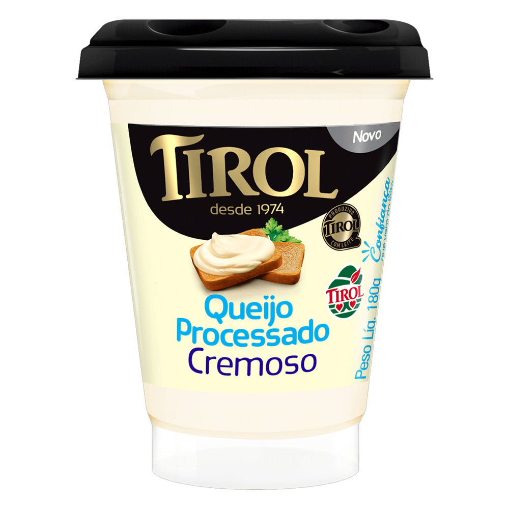QUEIJO PROCESSADO CREMOSO TIROL 180G - supermercadosimperatriz