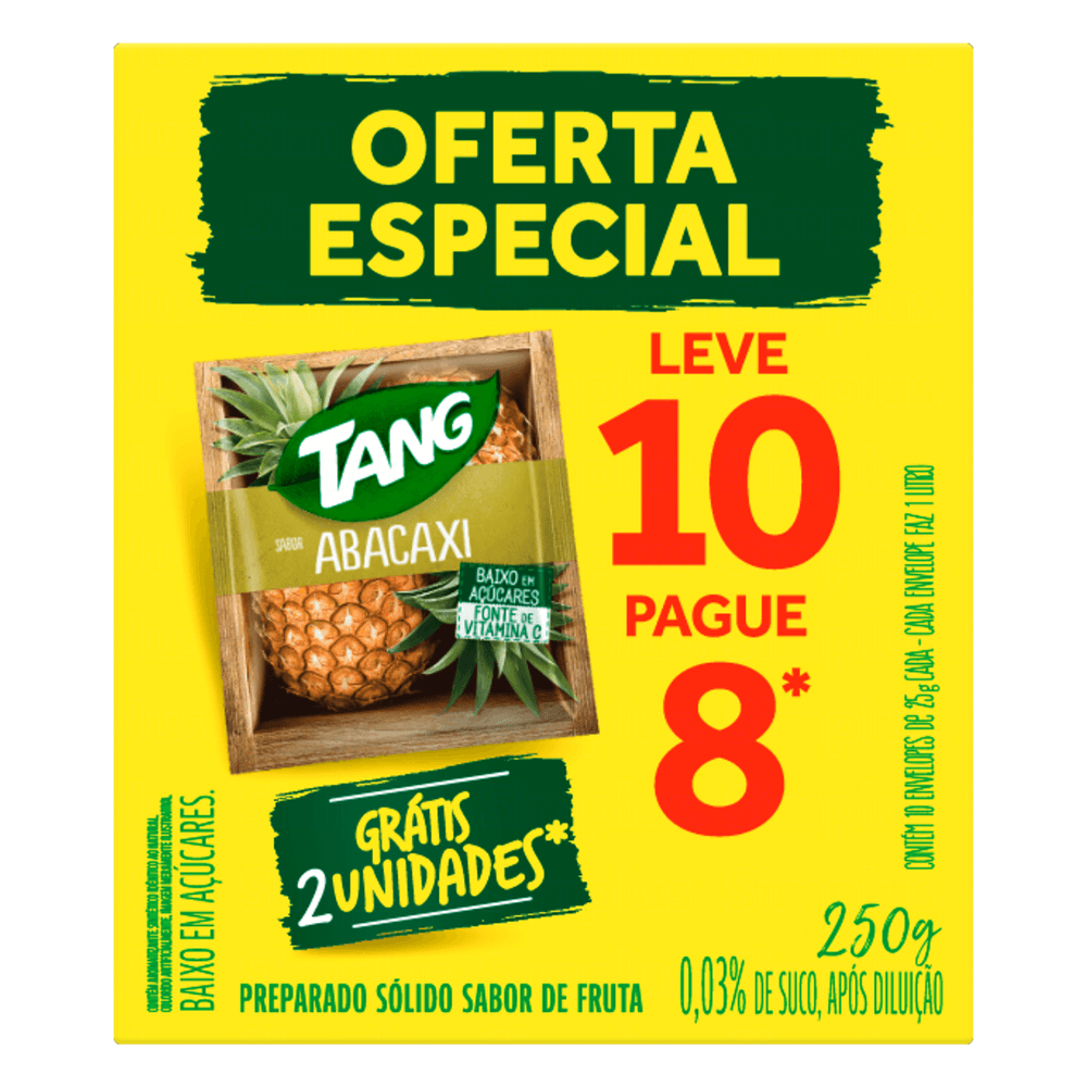 REFRESCO TANG 250G LV10UN PG8UN PO ABACAXI - supermercadosimperatriz
