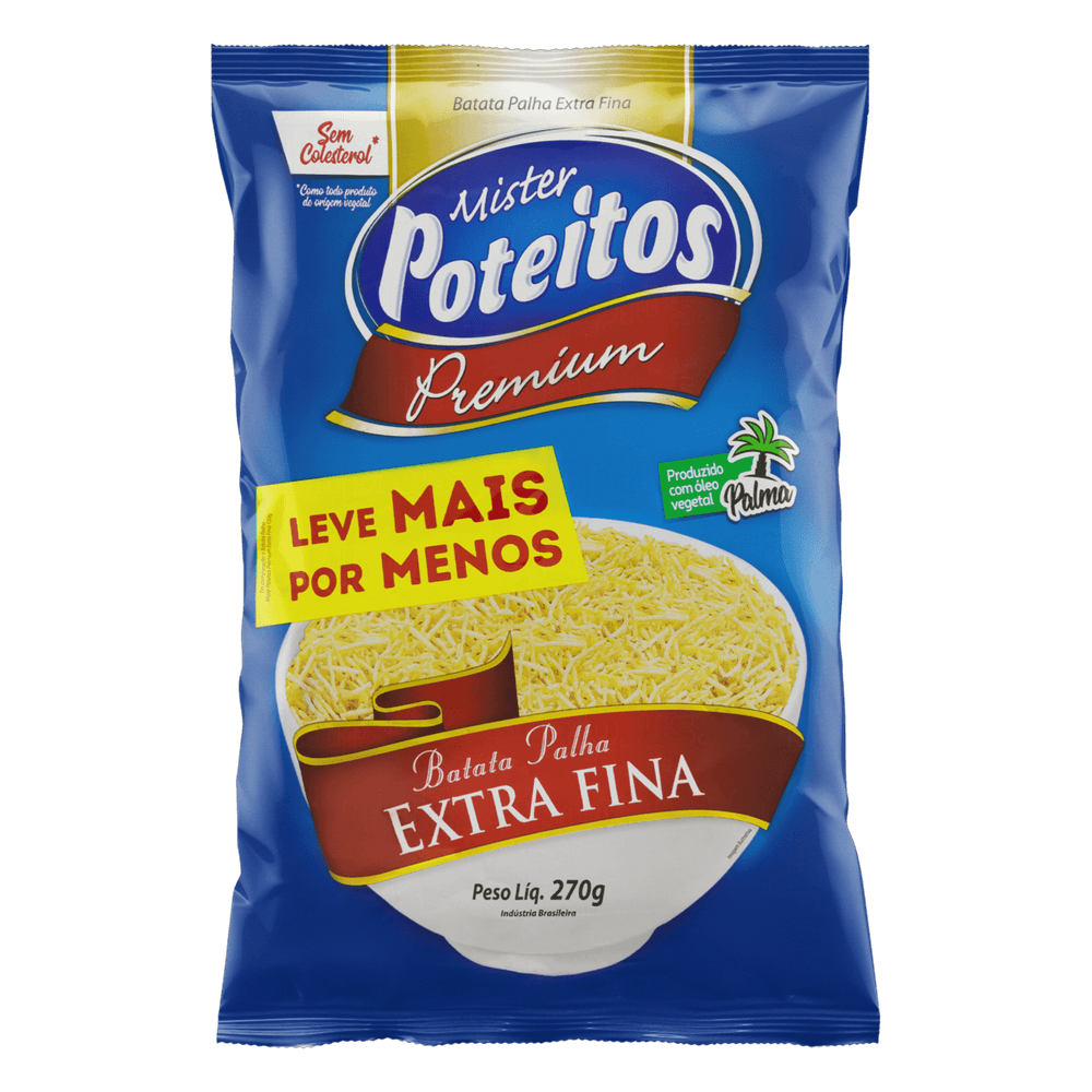BATATA PALHA MISTER POTEITOS 270G - supermercadosimperatriz