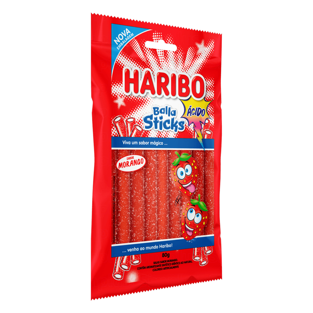 BALA HARIBO 80G GELATINA - supermercadosimperatriz