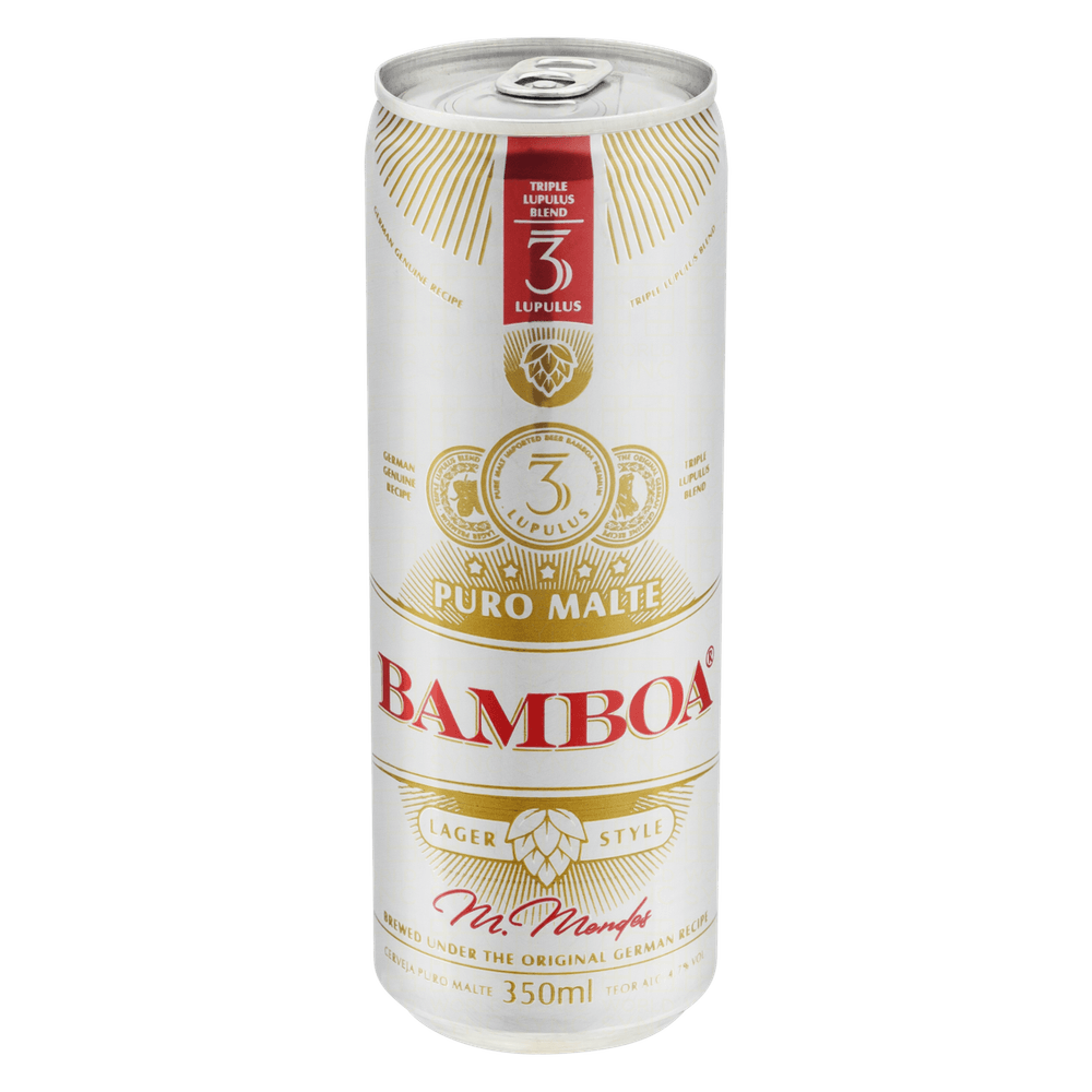 CERVEJA PURO MALTE LAGER BAMBOA LATA 350ML - supermercadosimperatriz