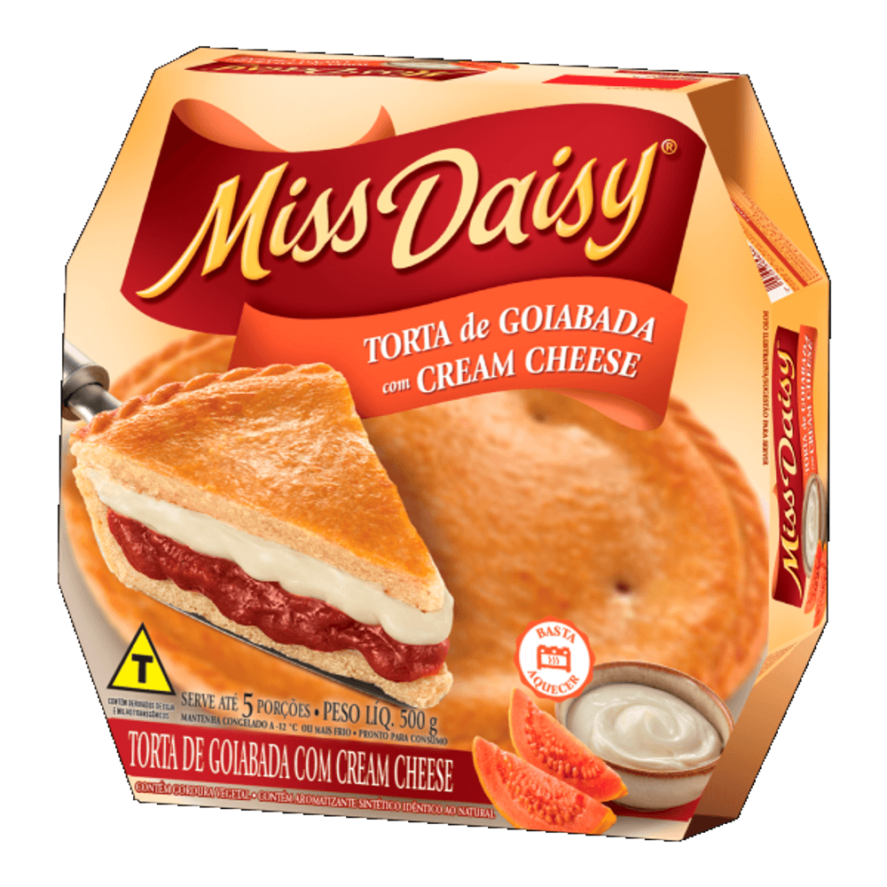 TORTA GOIABADA COM CREAM CHEESE MISS DAISY 500G - supermercadosimperatriz