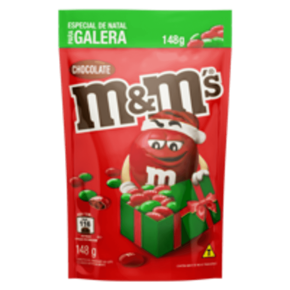 CHOC M&MS148GR POUCH NATAL - supermercadosimperatriz