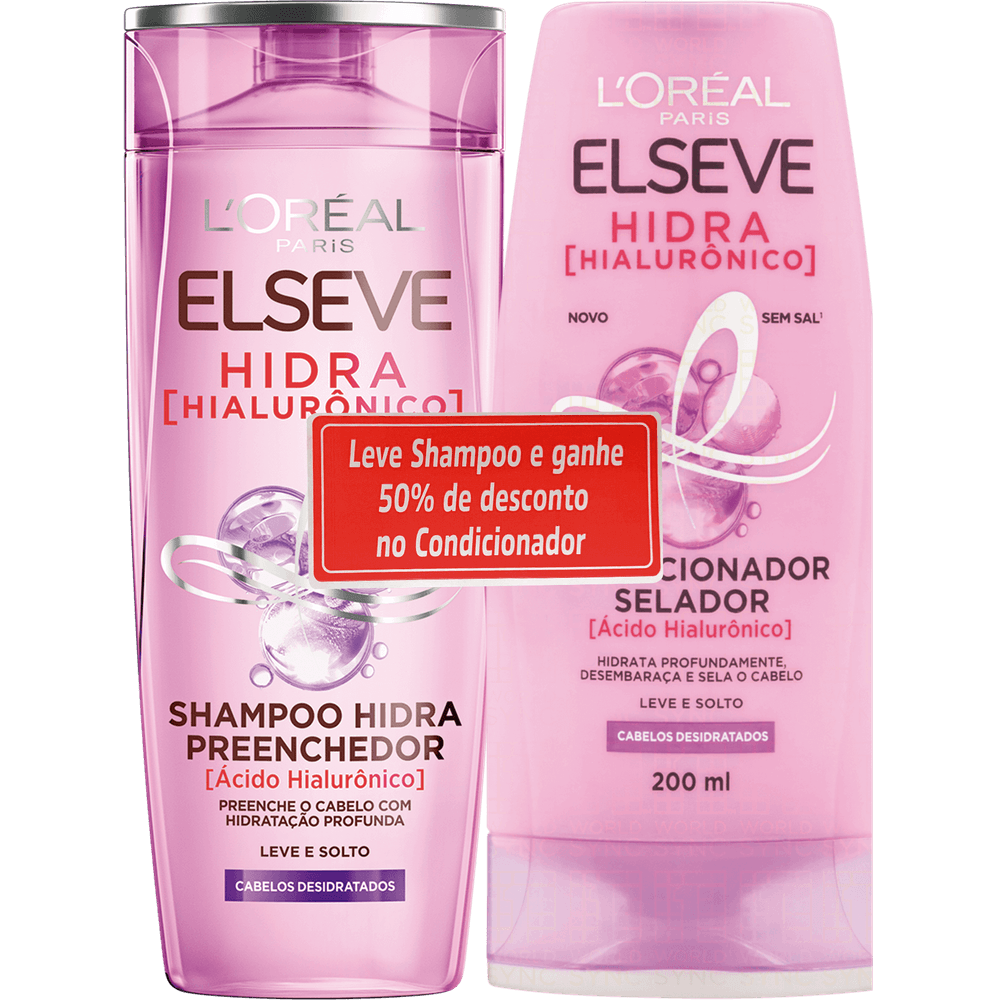 KIT ELSEVE SHAMPOO 400ML E CONDICIONAR 200ML - supermercadosimperatriz