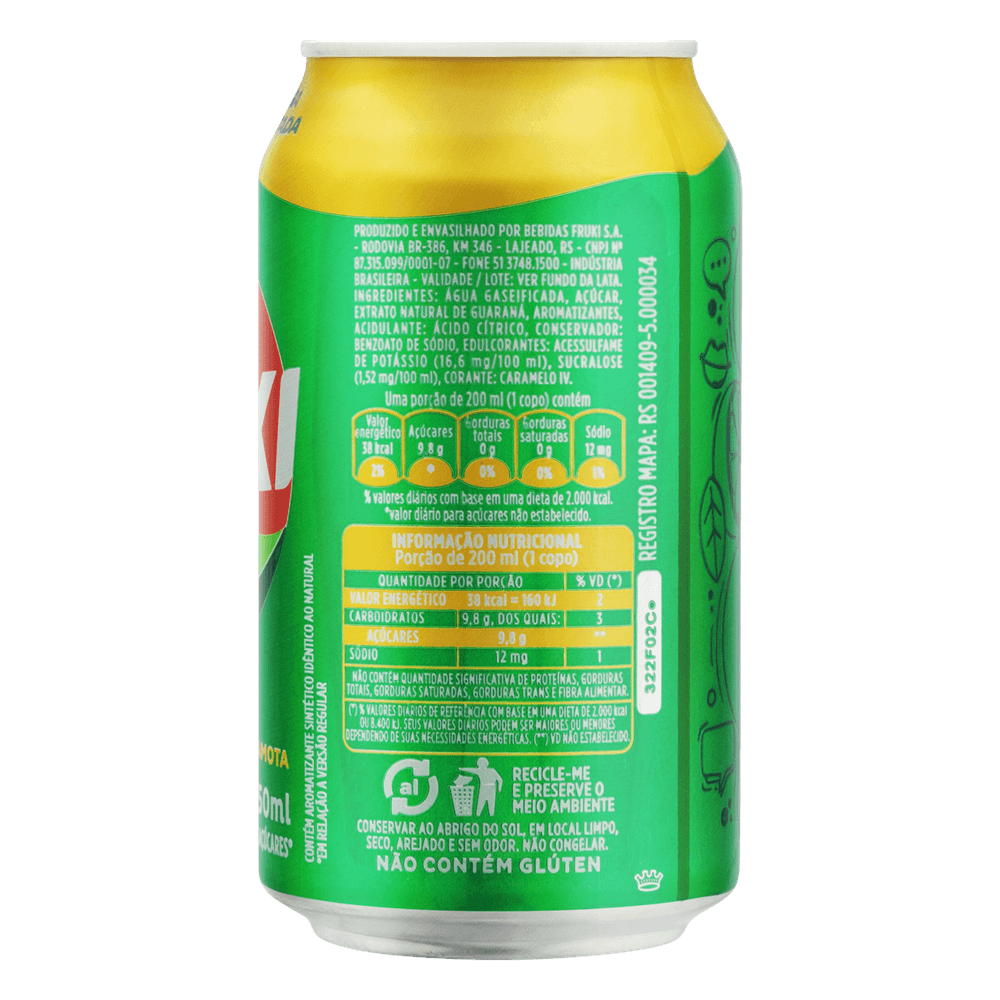 Refri Fruki 350Ml Guarana/Bergamota Edicao Limitad ...