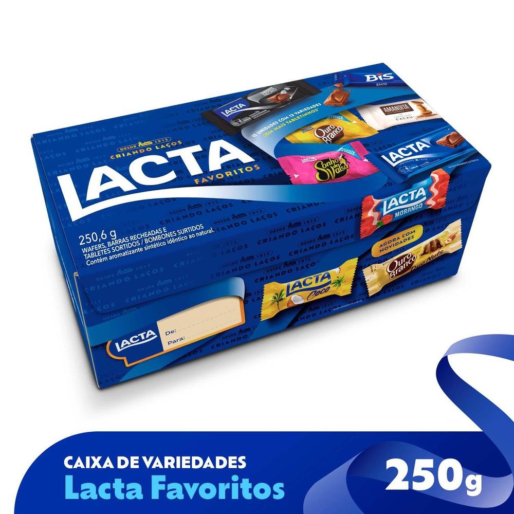 BOMBOM LACTA 250,6GR BRAND MIX - supermercadosimperatriz