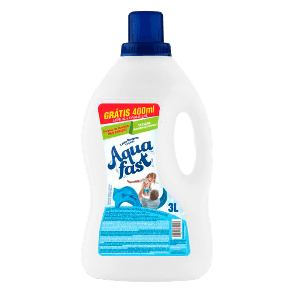 LAVA ROUPAS AQUAFAST 3L - supermercadosimperatriz