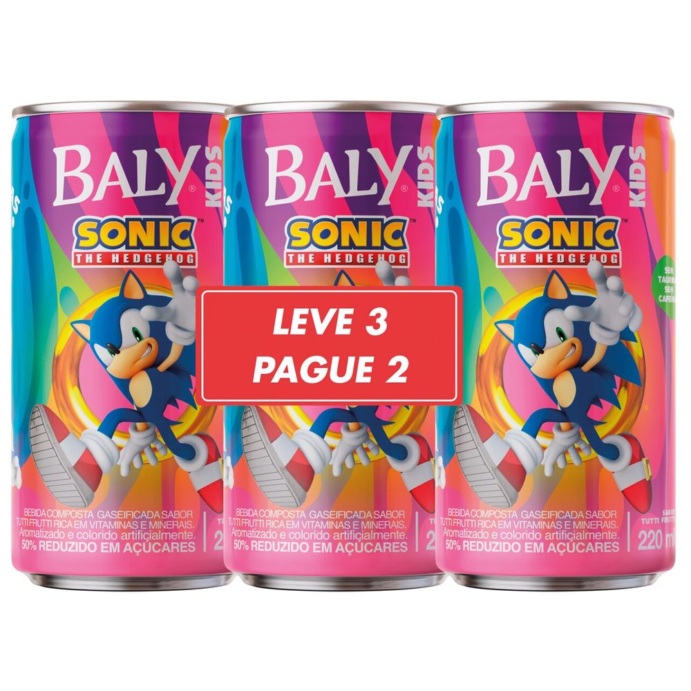 KIT BEB BALY KIDS 220ML TUTTI FRUTT - supermercadosimperatriz
