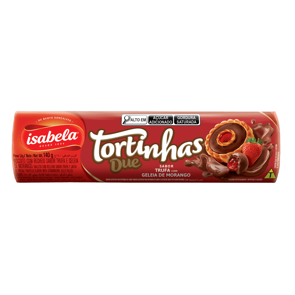 BISC ISABELA 140G TORTINHAS RECH - supermercadosimperatriz