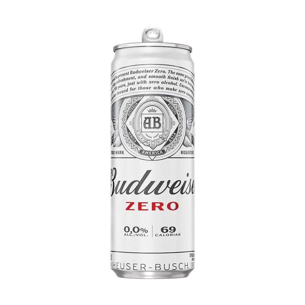 Cerveja Budweiser 350ml Lata Zero Alcool - supermercadosimperatriz