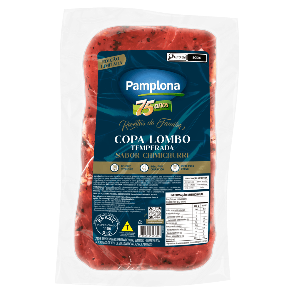 COPA LOMBO PAMPLONA KG TEMPERADA - supermercadosimperatriz