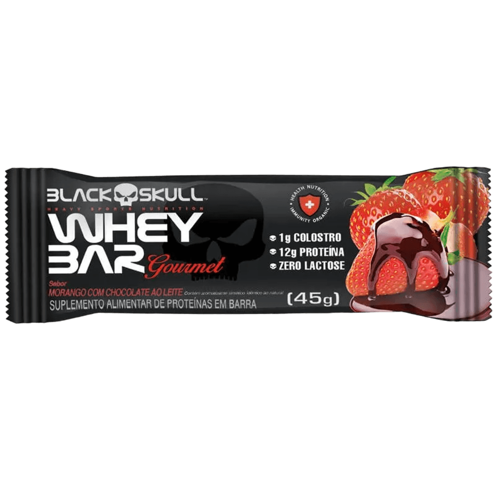 BARRA PROT WHEY BAR BLACKSKULL 45G - supermercadosimperatriz