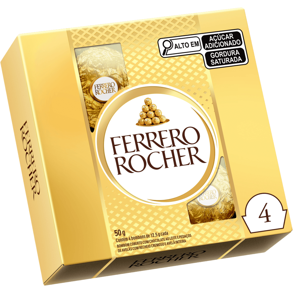 BOMBOM FERRERO ROCHER 50G T4 - supermercadosimperatriz