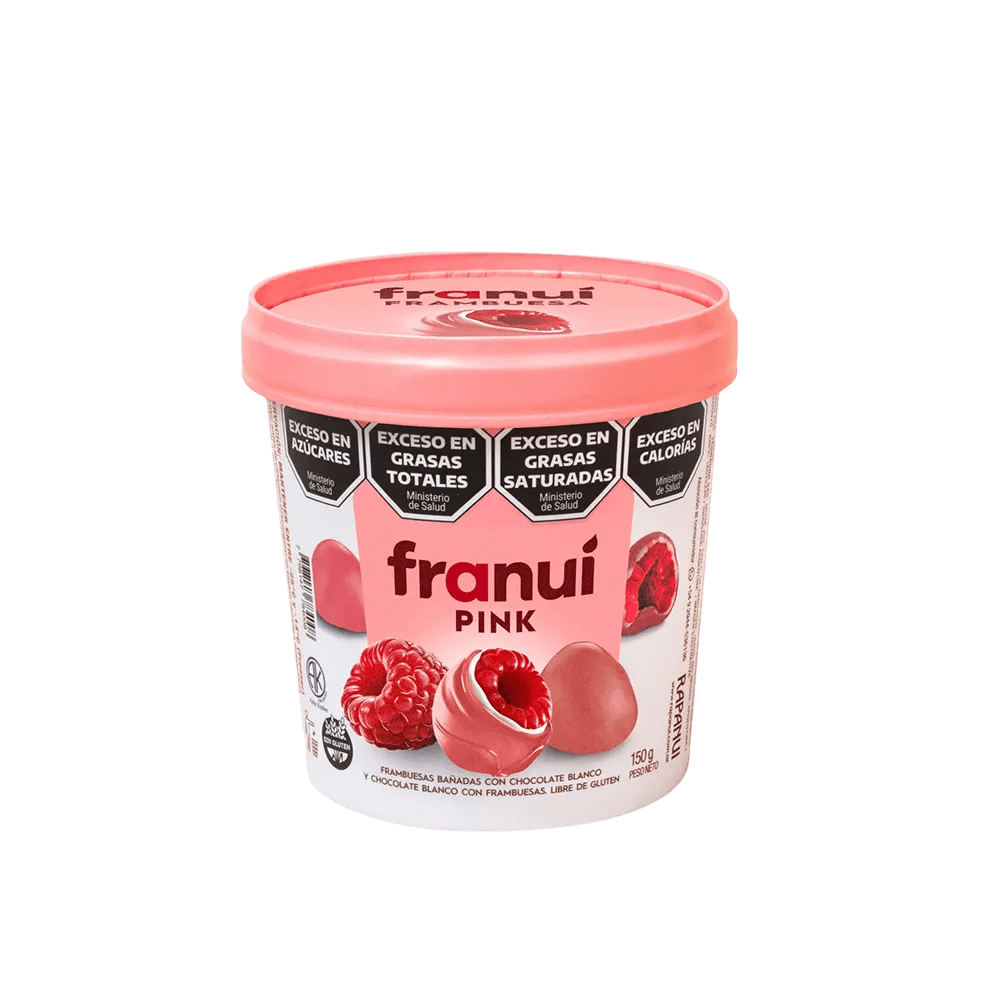 Franuí Framboesas Chocolate Branco Franuí Pink 150g ...