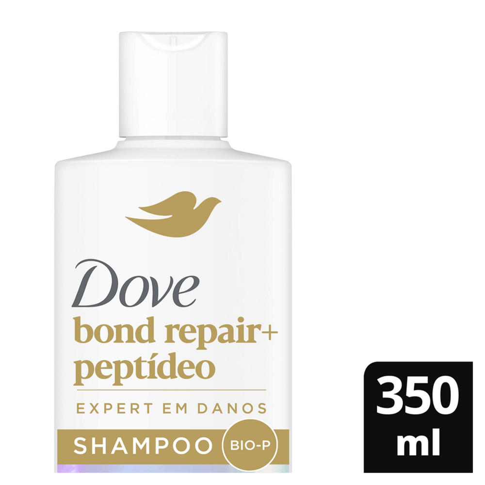 Shampoo Dove Bond Repair + Peptídeo Frasco 350ml - supermercadosimperatriz